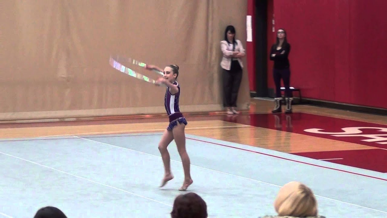 Rhythm gymnastics Hoop Routine San Diego Emilia - YouTube