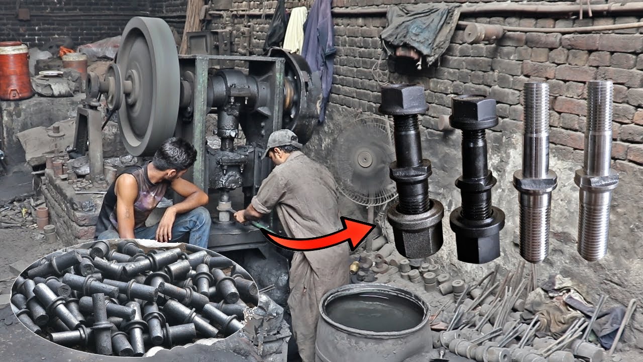 Amazing Manufacturing Process of Hexagon Bolt & Nut in Factory - YouTube