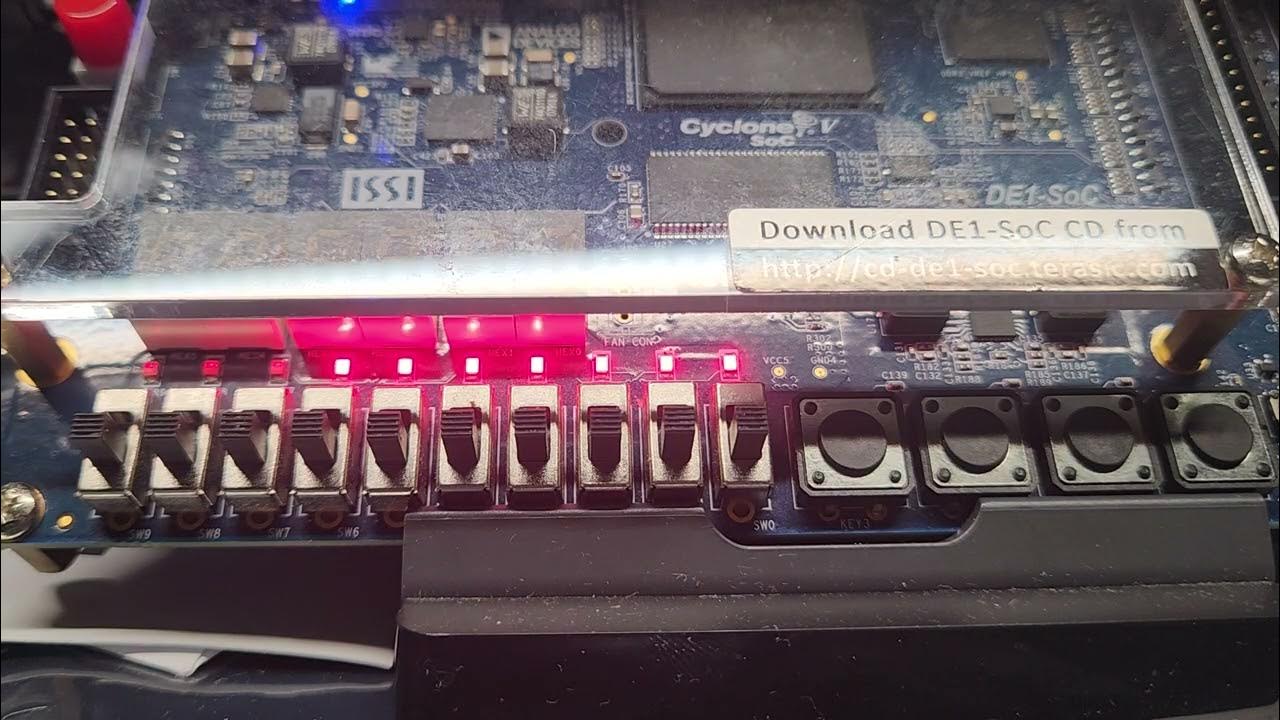 [Verilog] LED Shift (Use board clock 50Mhz) part2 - YouTube