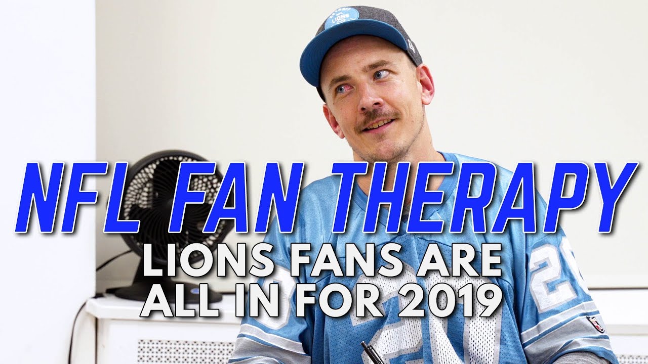 NFL FAN THERAPY: Lions Fans Are All In For 2019 - YouTube