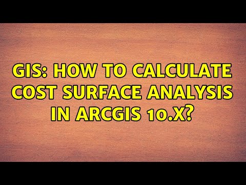 GIS: How to calculate Cost Surface Analysis in ArcGIS 10.x? (2 ...