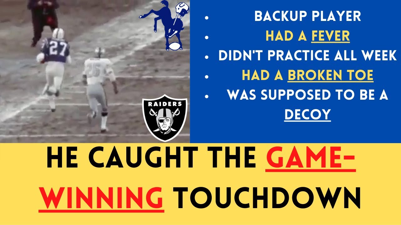 The MOST SHOCKING TOUCHDOWN in AFC Championship HISTORY | 1970 AFC ...