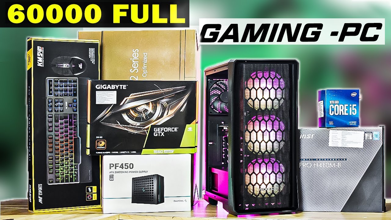 60000 Full Gaming Pc Build | 60000 Gaming Pc | IPS Monitor & Gaming Key ...
