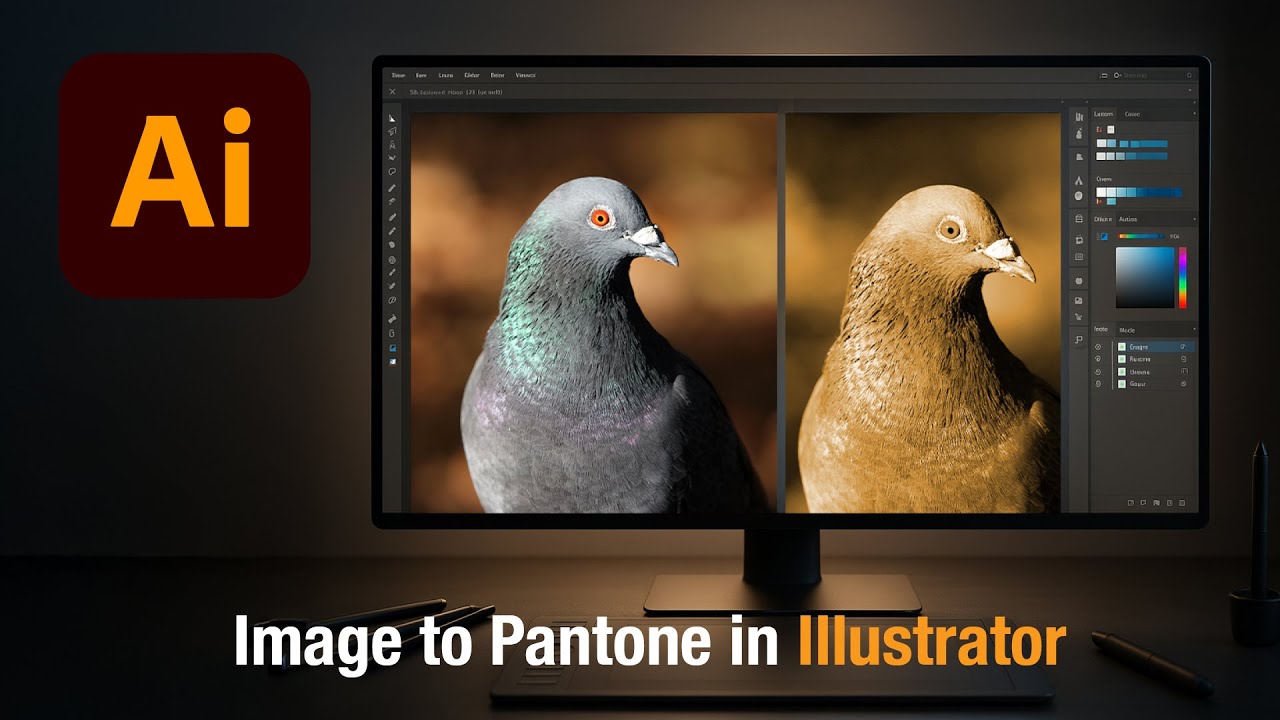 Convert Any Image to One Color or Pantone in Illustrator-Quick & Easy ...
