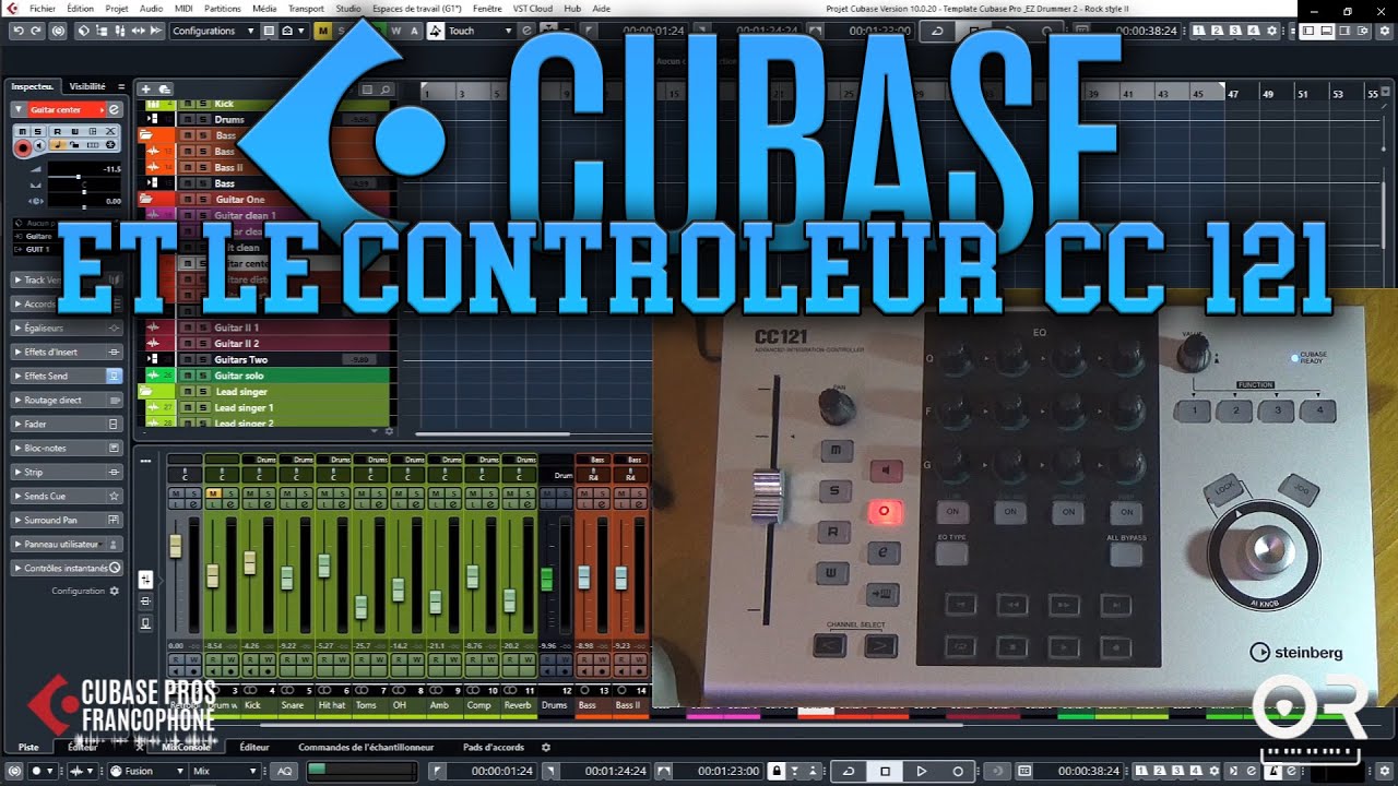 Cubase et le contrôleur CC121 - YouTube