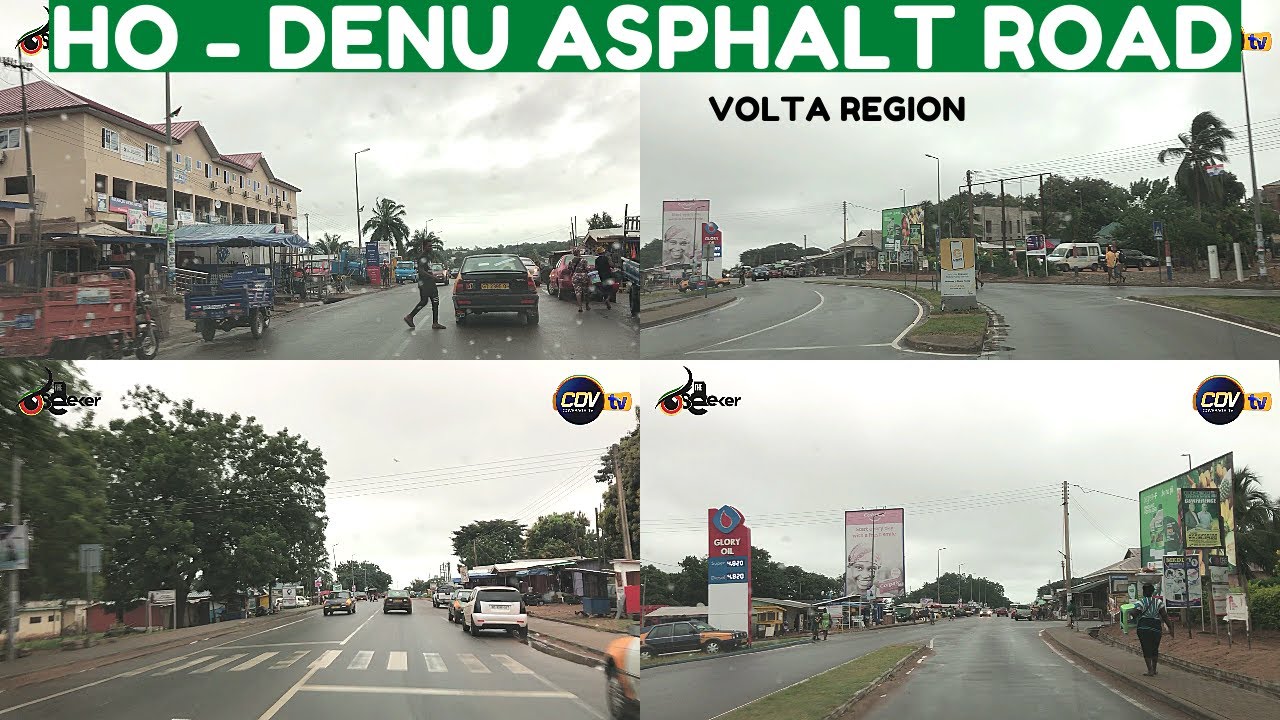 VOLTA REGION Update: HO - DENU ASPHALT Road Update via UHAS & Ho ...