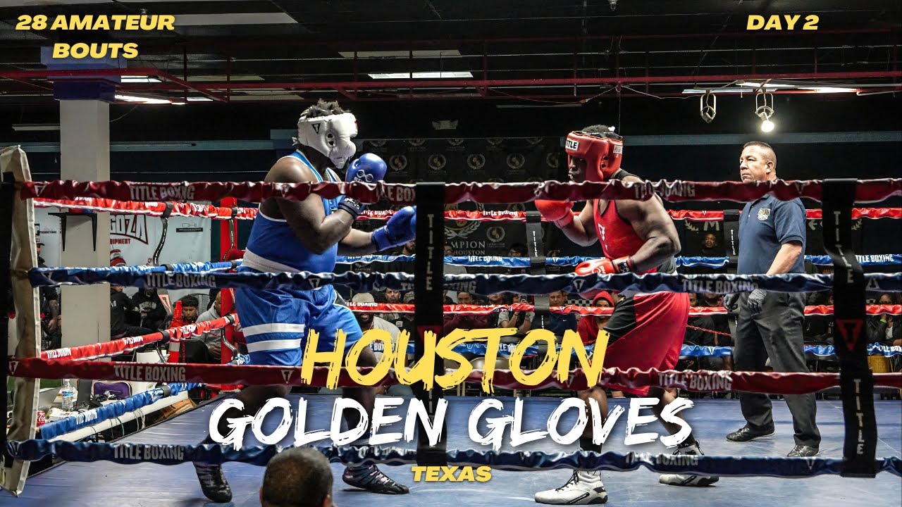 HOUSTON SR Golden Gloves 2024! Amateur Boxers Compete On Day 2! - YouTube