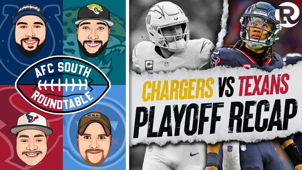 AFC South Roundtable | Chargers vs Texans Wild Card Playoff RECAP - YouTube