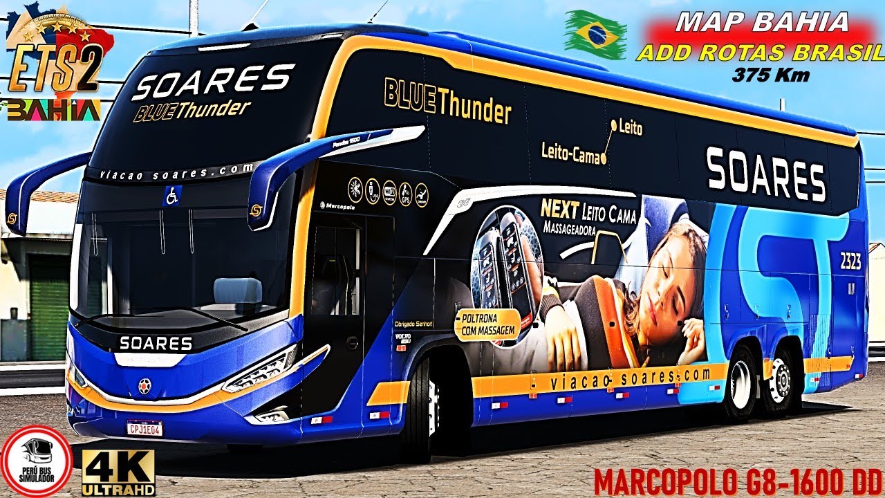 Map Bahia ADD Rotas Brasil + Passenger Mod | BRASIL | G8-1600 LD ...