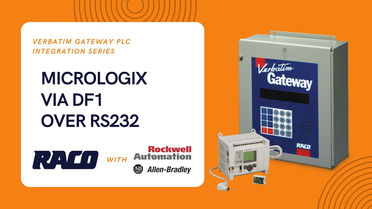 Integrating Allen-Bradley Micrologix to Verbatim Gateway via DF1 over ...