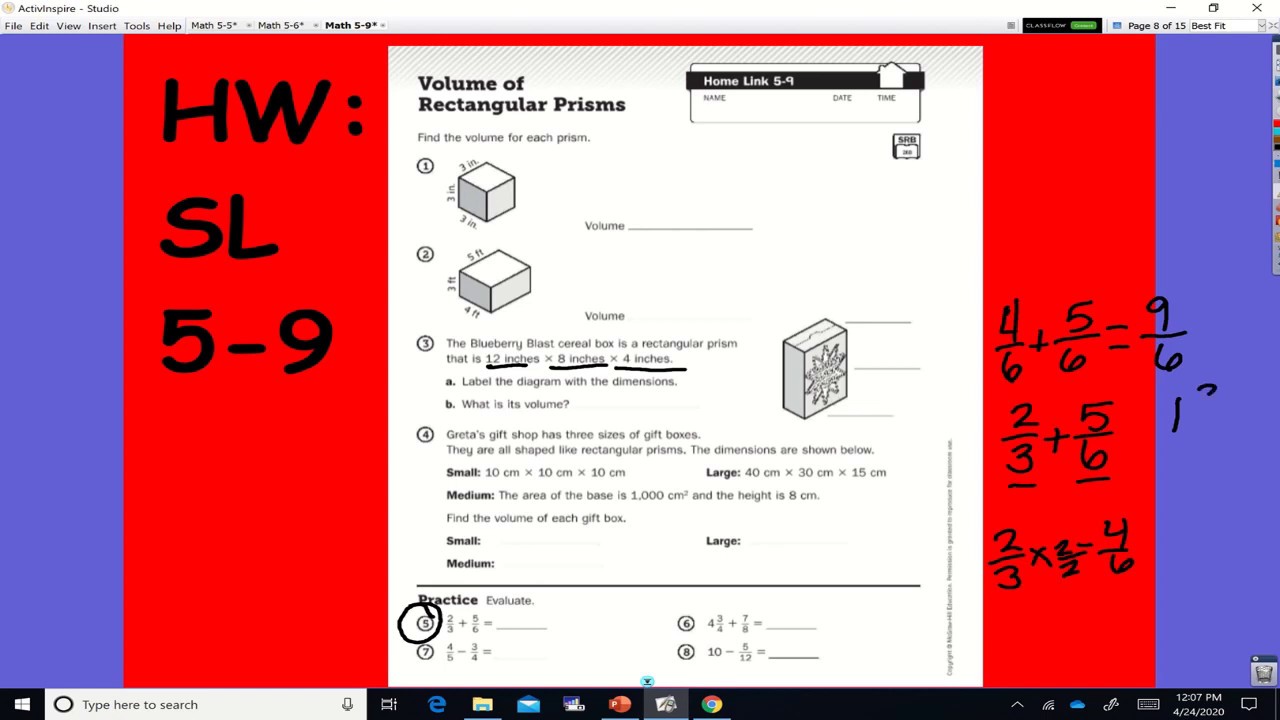 Grade 6 Lesson 5-9 Teacher Lesson - YouTube