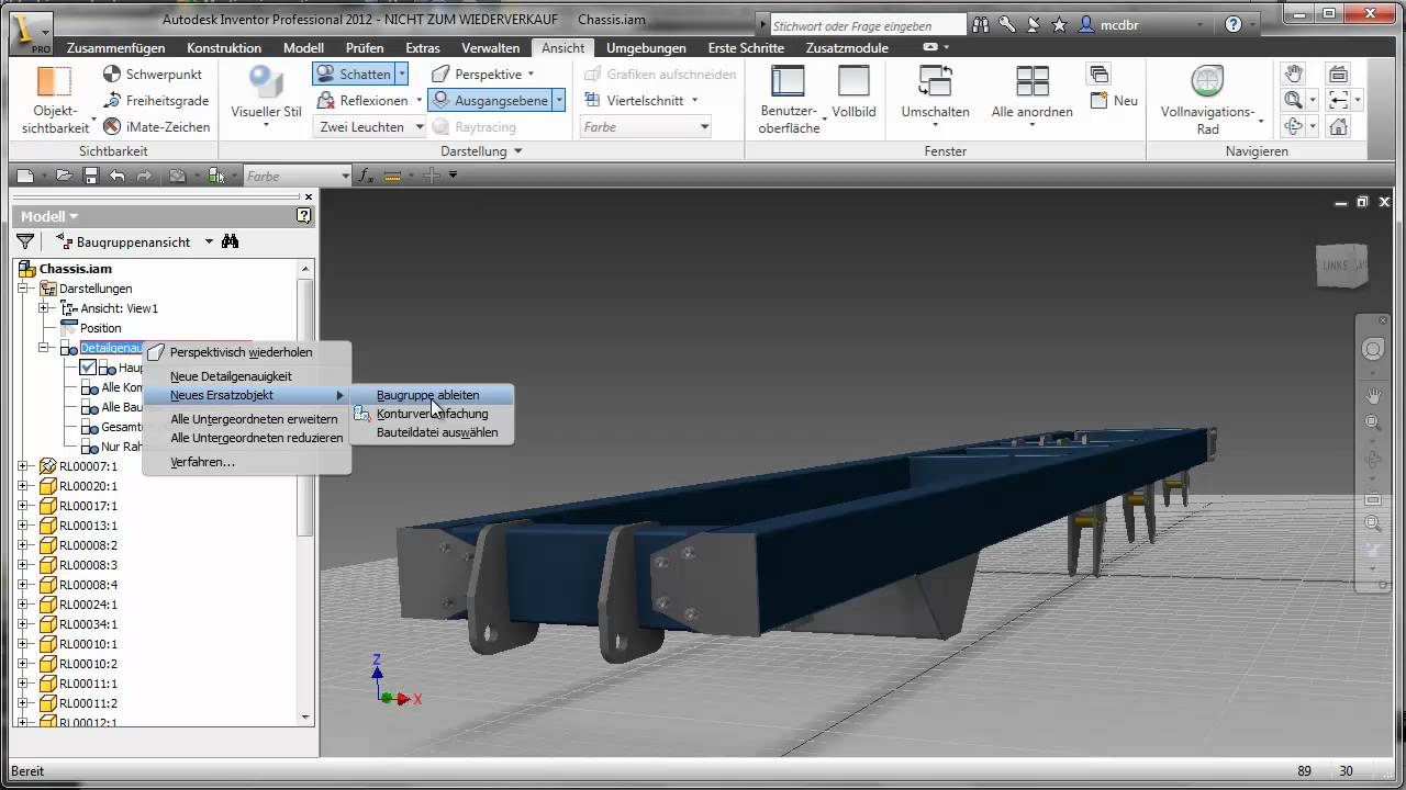 Inventor 2012: Detailgenauigkeiten und Ersatzdarstellungen in der ...