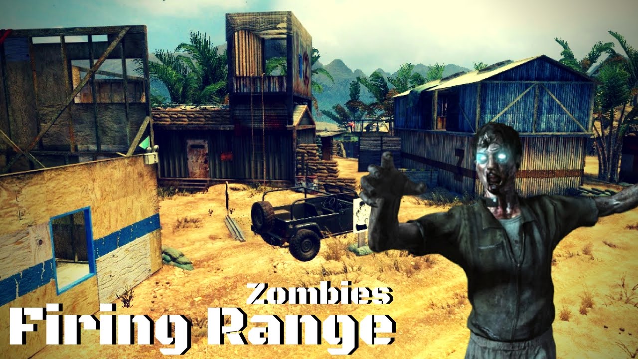 Call of Duty Custom Zombie Maps ★ "Firing Range" ALL TARGETS, KEYS AND ...
