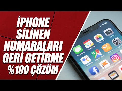 İPHONE SİLİNEN NUMARALARI GERİ GETİRME (%100 KESİN ÇÖZÜM)