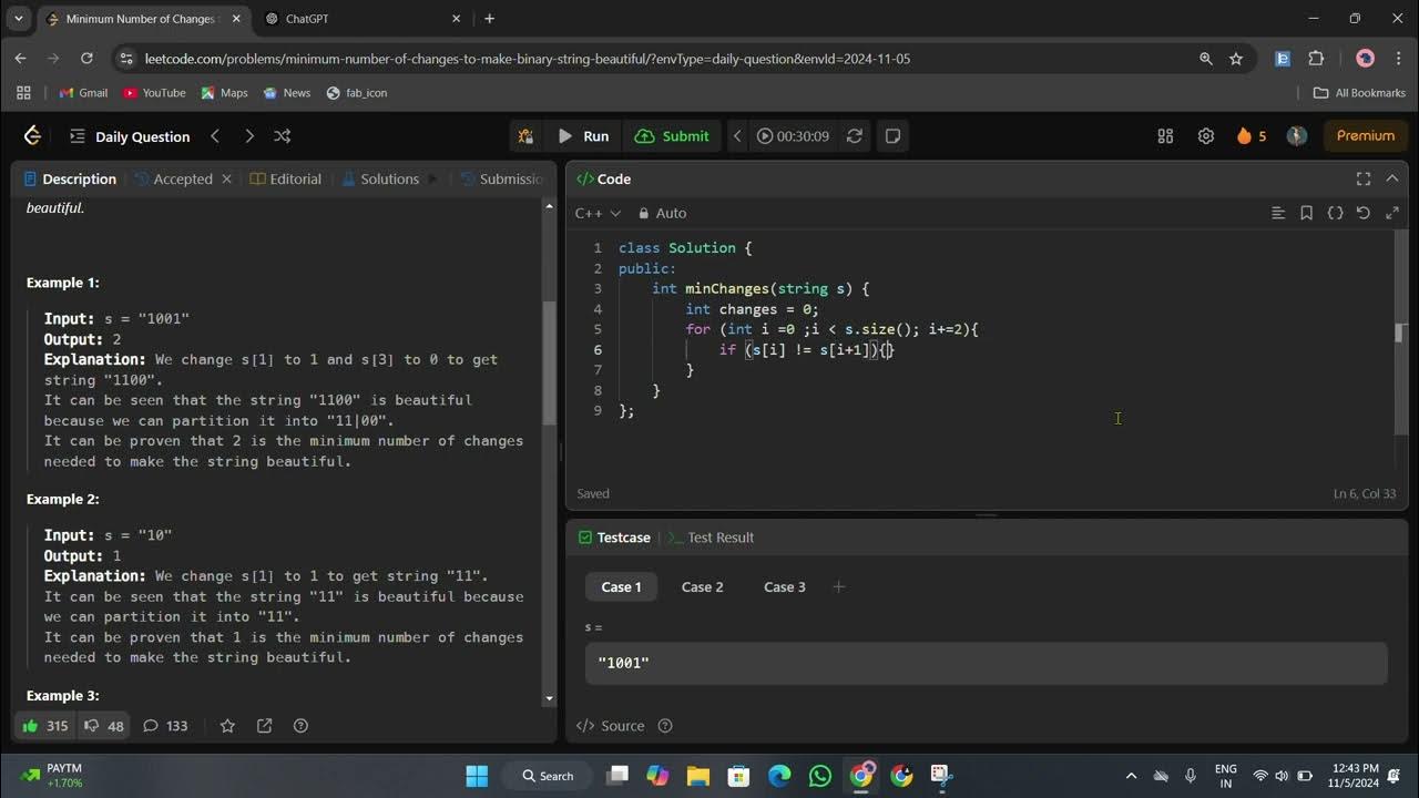 Leetcode Potd 5th Nov 2024 Youtube