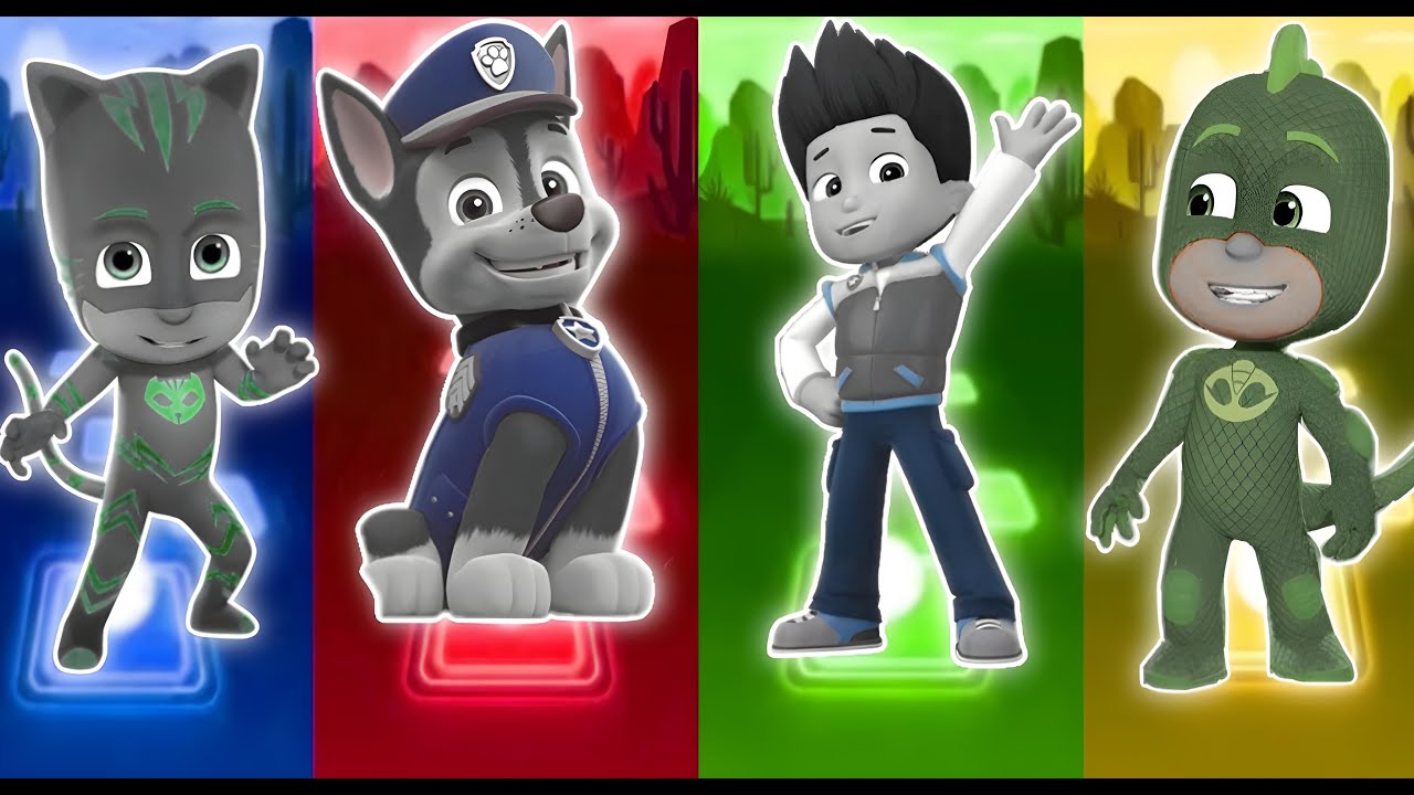 Colorless - PJ Masks 🆚 Chase ‐ PAW Patrol 🆚 Ryder - PAW Patrol 🆚 PJ ...