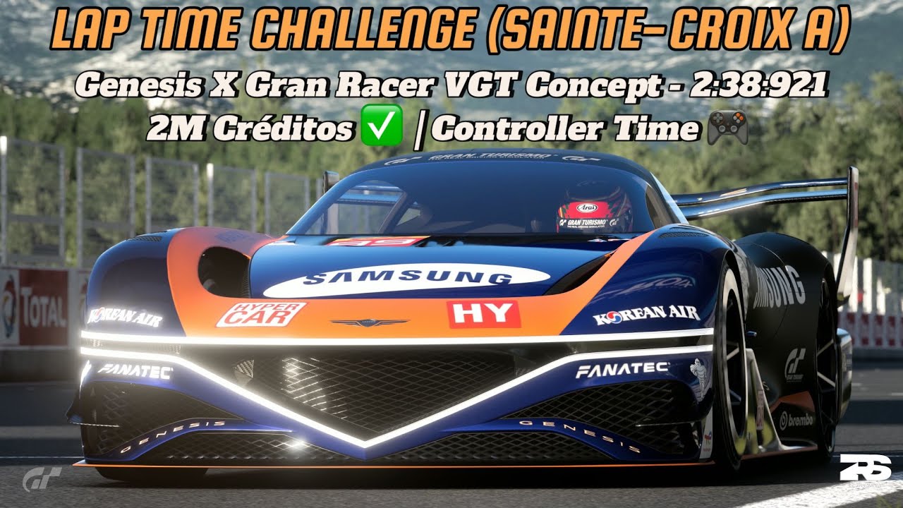 GT7 - Lap Time Challenge (Circuit de Sainte-Croix A) | Genesis X Gran ...