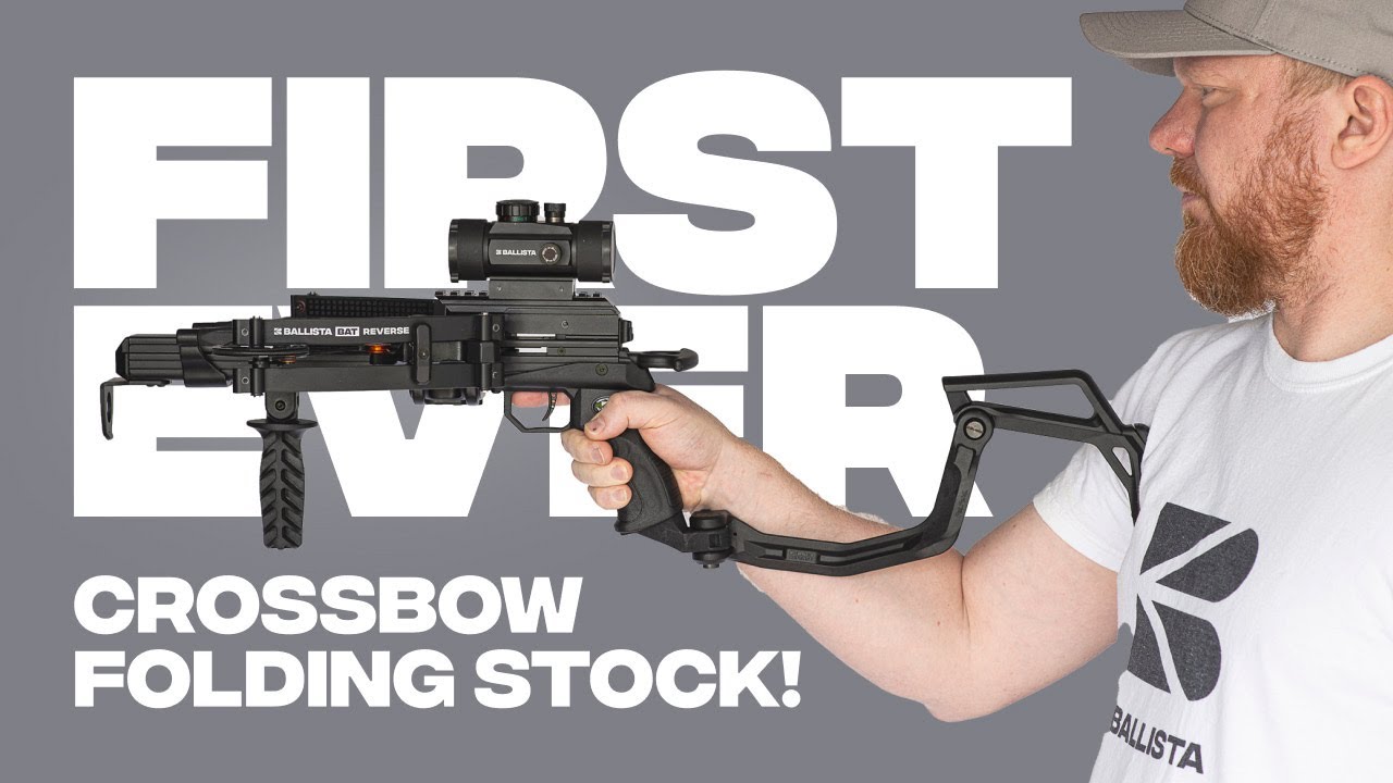 First Ever Crossbow Folding Stock for Ballista BAT Mini Crossbow - YouTube