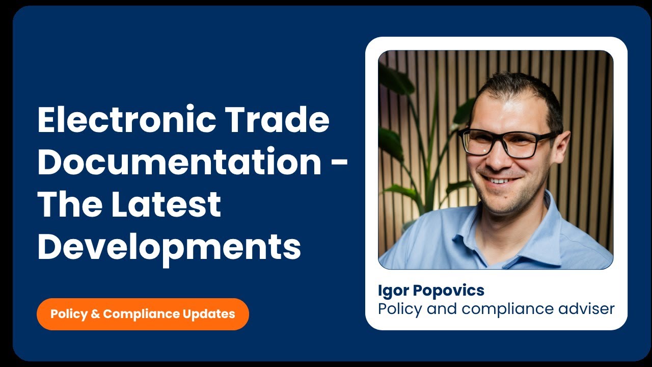 Electronic Trade Documentation – The Latest Developments - YouTube