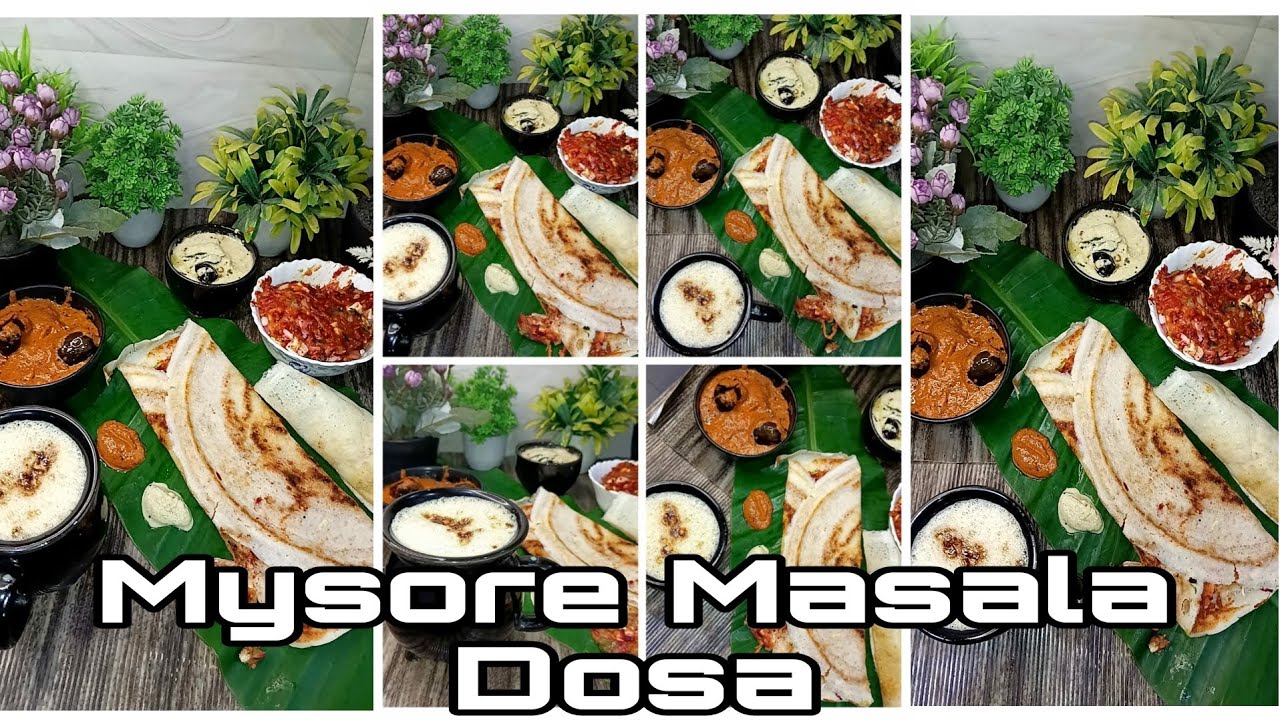 Mysore Masala Dosa Recipe.. Morning Breakfast South Indian Recipe ...