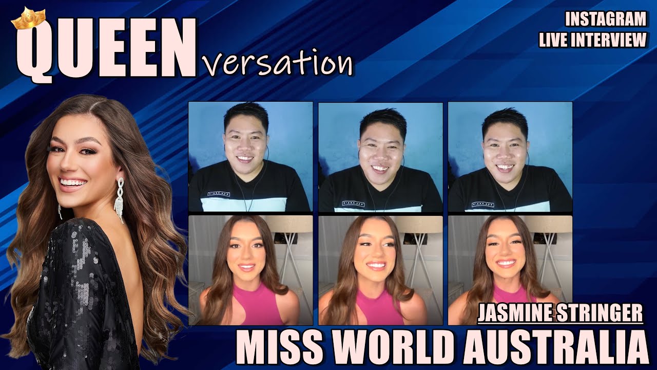 QUEENversation with Miss World Australia, Jasmine Stringer (Road to the ...