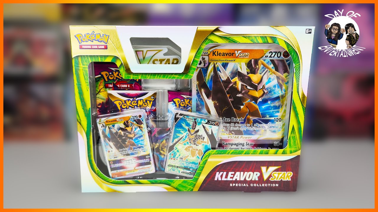 Pokemon TCG: Kleavor VStar Special Collection Box Opening! - YouTube