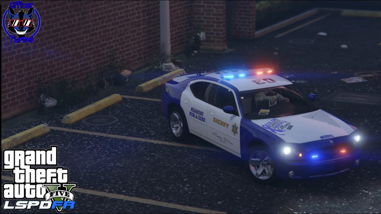 LSPDFR 0.4.8 | GTA 5 | 2010 LASD Dodge Charger | #GamingForACure ...