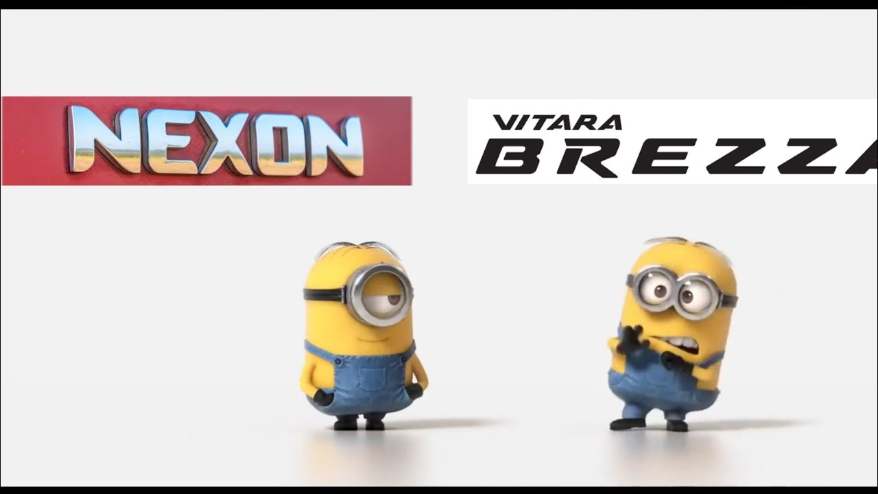 Tata Nexon VS Maruti Vitara Brezza | Crash Test in MINION Style - YouTube