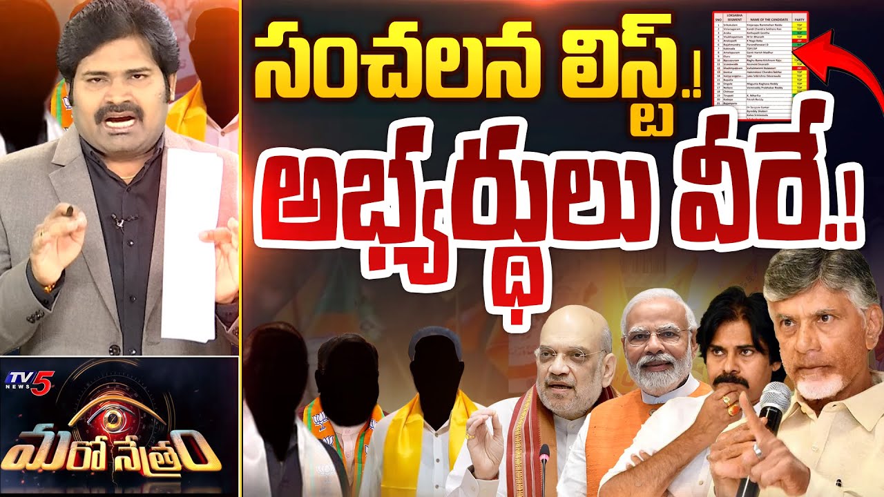 అభ్యర్థులు వీరే! | TDP, Janasena, BJP MLA List | AP News | Shiva ...