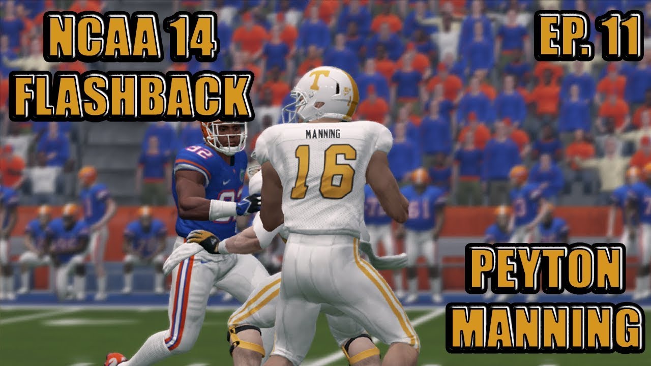 PEYTON MANNING COLLEGE FLASHBACK | NCAA FOOTBALL 14 GAMEPLAY - YouTube
