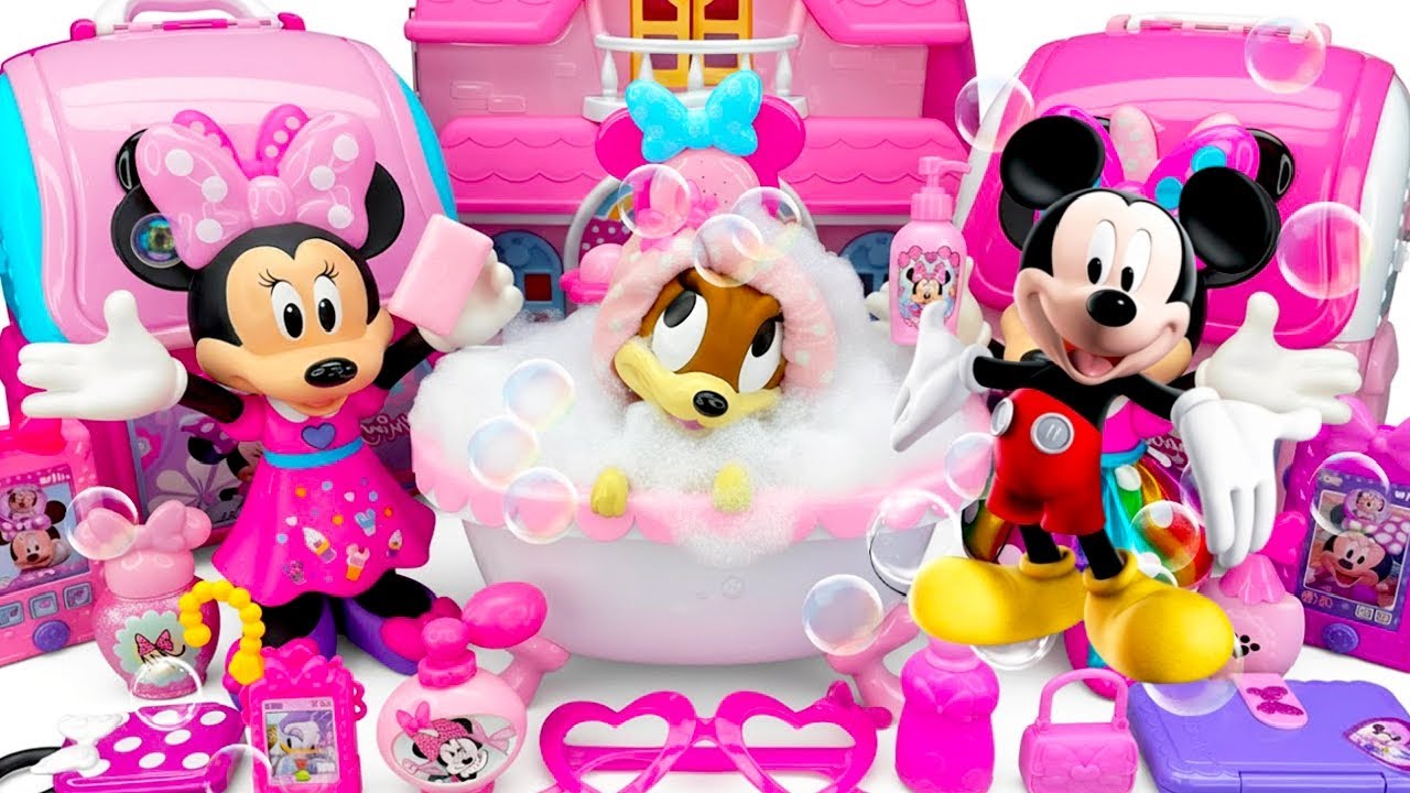 Minnie Mouse 2026🎀 Set Unboxing Spa & Bubble Bath Rosa de Minnie Mouse ...