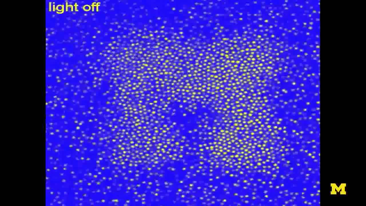Particles create void in shape of Block M Michigan Engineering LabLog ...