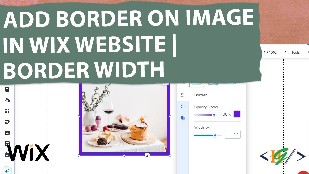 How to Add Border on Image in Wix Website | Border Color & Width - YouTube