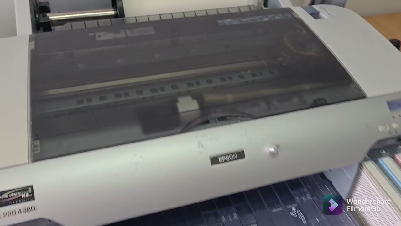 epson stylus pro 4880 printdtf - YouTube