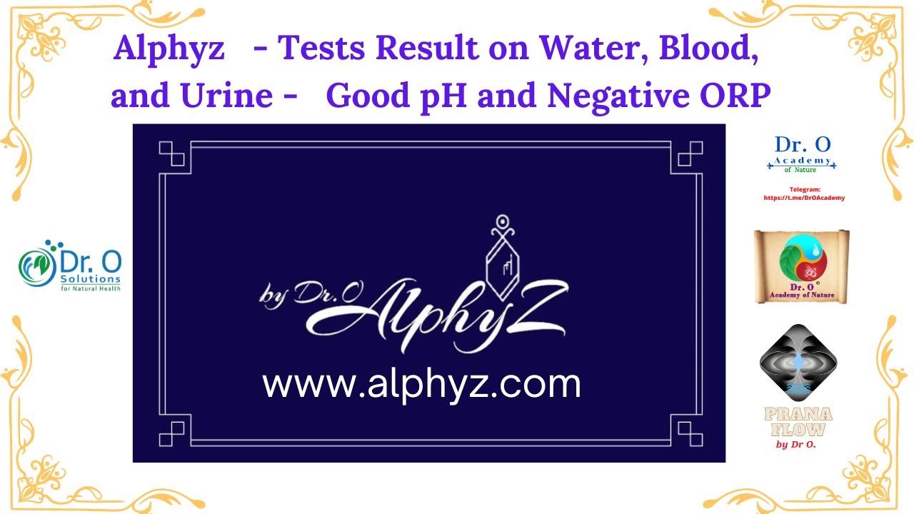 Alphyz - Test Results on Watee, Blood and Urine - Good Urine pH with ...