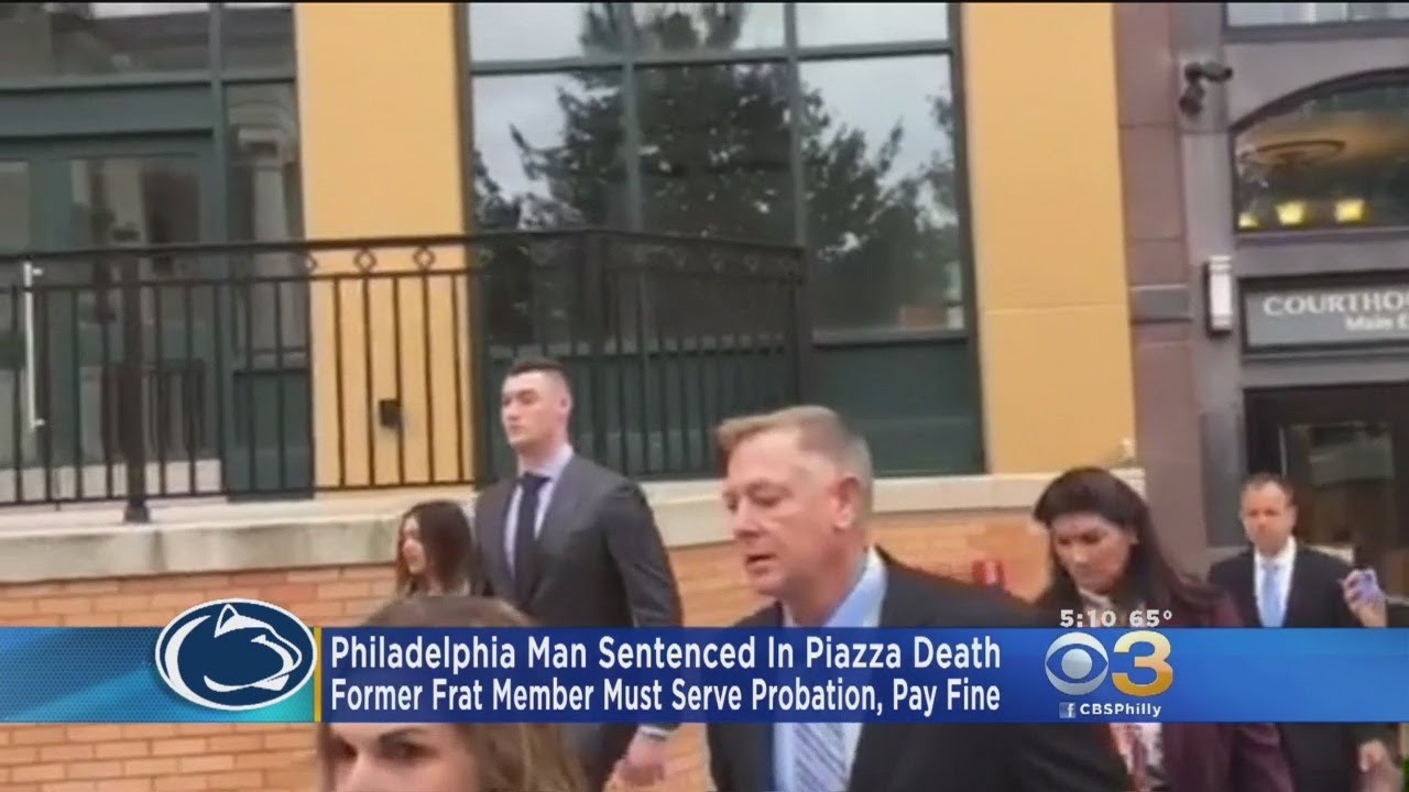 Philadelphia Man Sentenced In Timothy Piazza Frat Hazing Death - YouTube