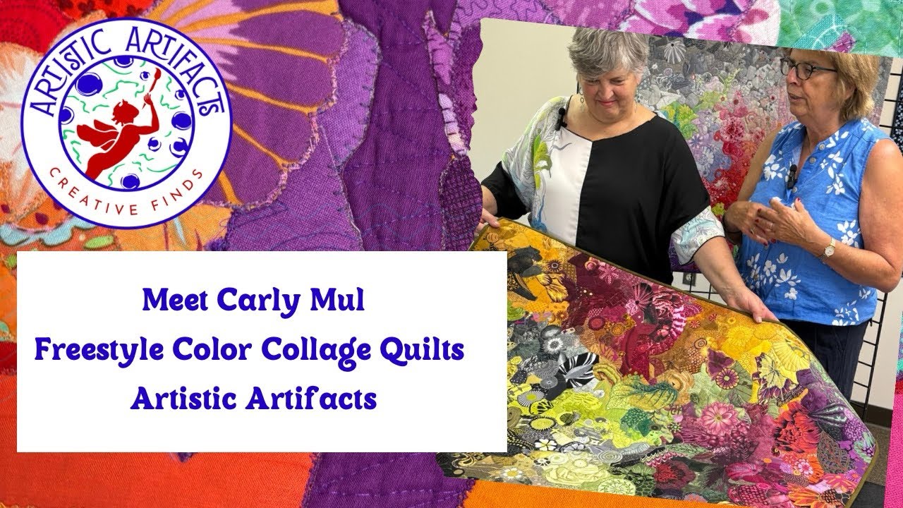 Meet Carly Mul & Her Freestyle Color Collage Quilts - YouTube