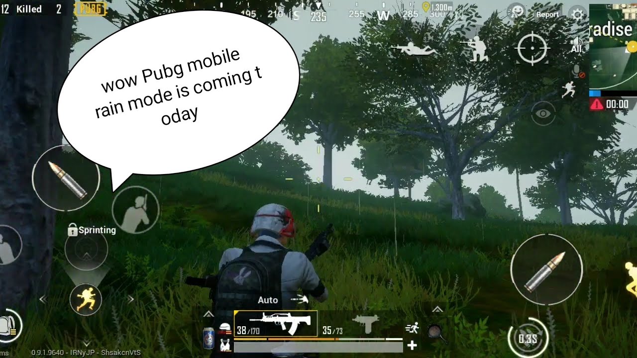Wow Pubg mobile rain mode is coming and say u guys is awesome feeling ...