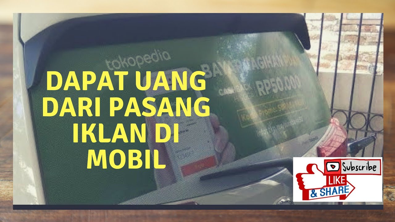Cara mendapatkan uang dengan menempelkan iklan di kaca belakang mobil ...