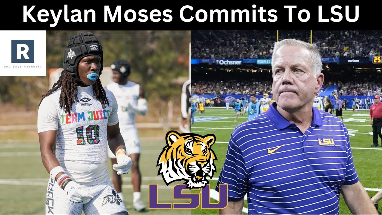 Keylan Moses Commits To LSU | LSU Football Recruiting News - YouTube