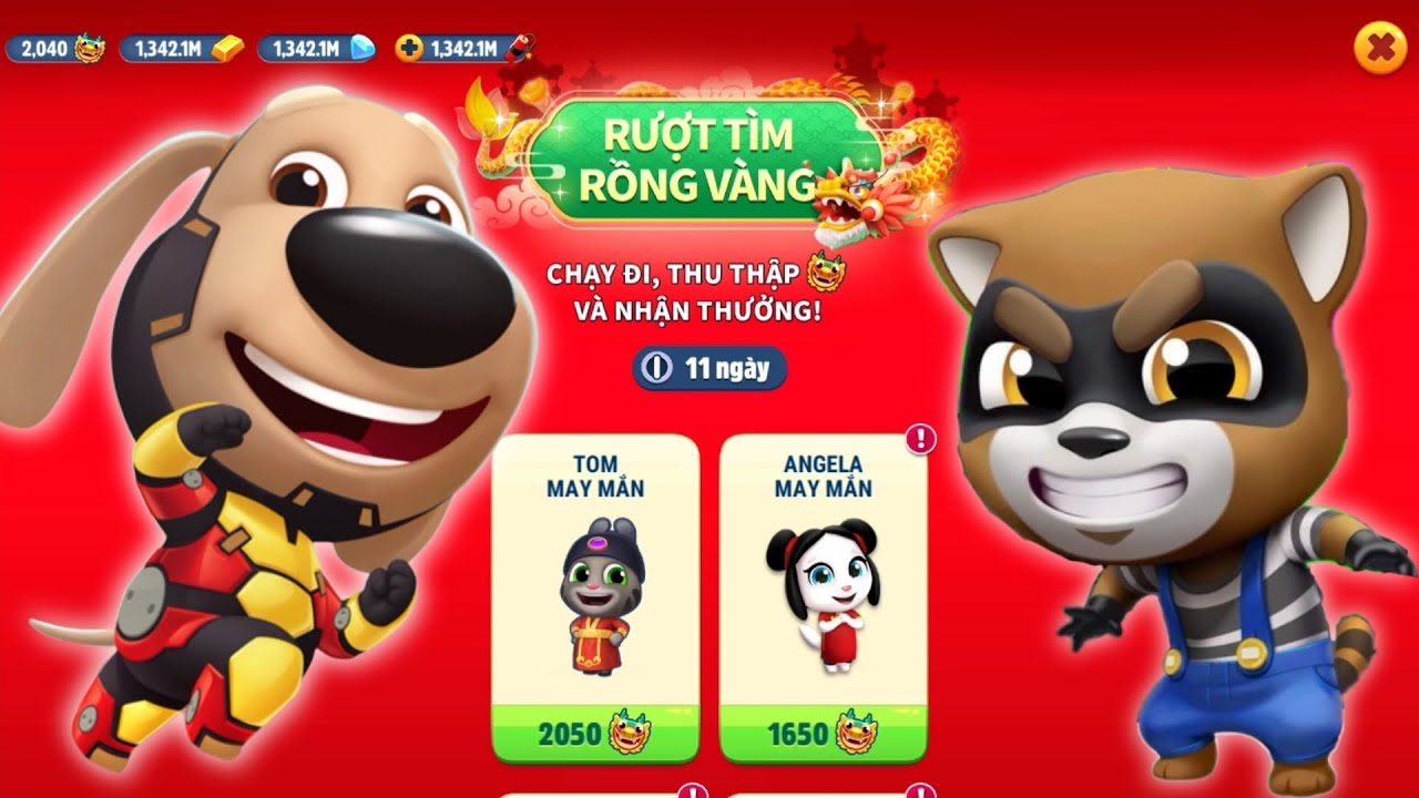 Talking Tom Gold Run - New Update Event Hunting Golden Dragon - Iron ...