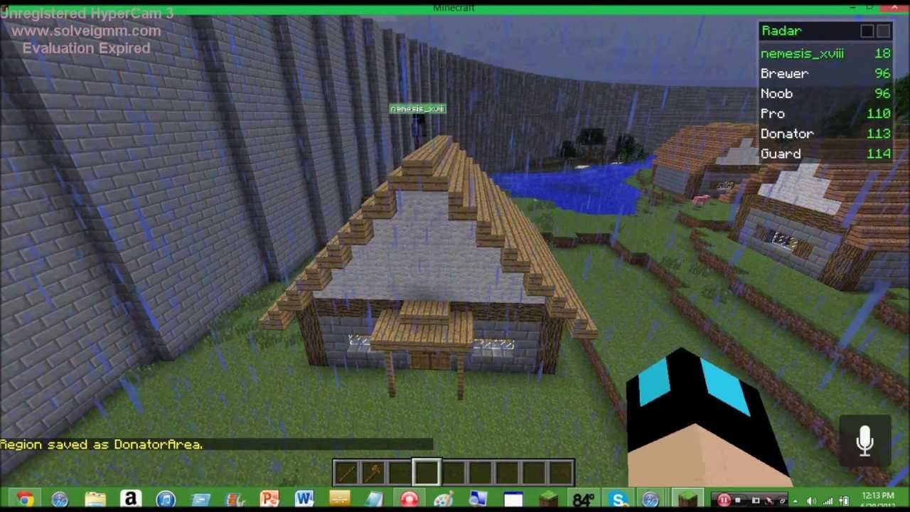 Minecraft:How to make restricted Areas With world Guard. - YouTube