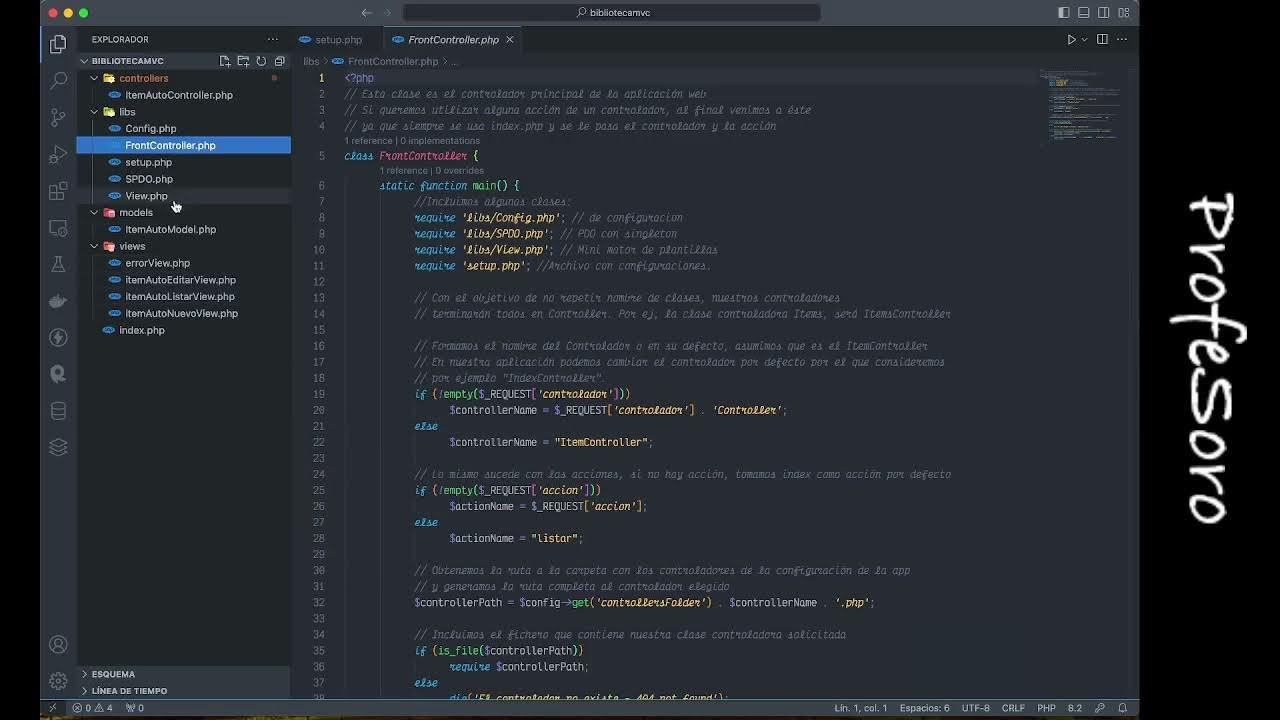 Patrón MVC en PHP - 02 Configuración inicial y modelo - YouTube