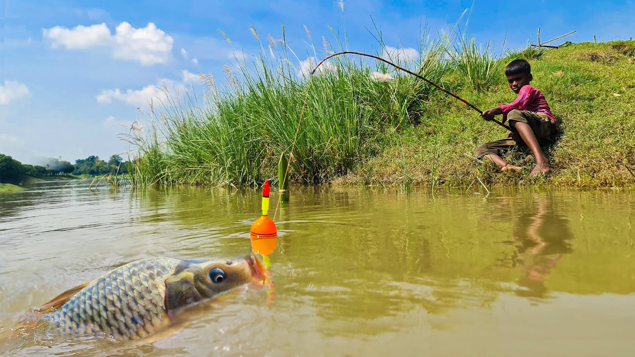 Amazing Hook Fishing 2023 | Catch Fish by Fish Hook From River With ...