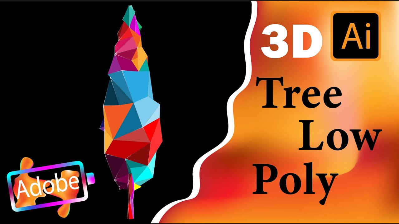 Tree Low Poly Illustrator Tutorial - YouTube