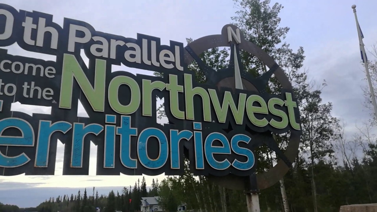 60th parallel monument Northwest Territories from Alberta - YouTube