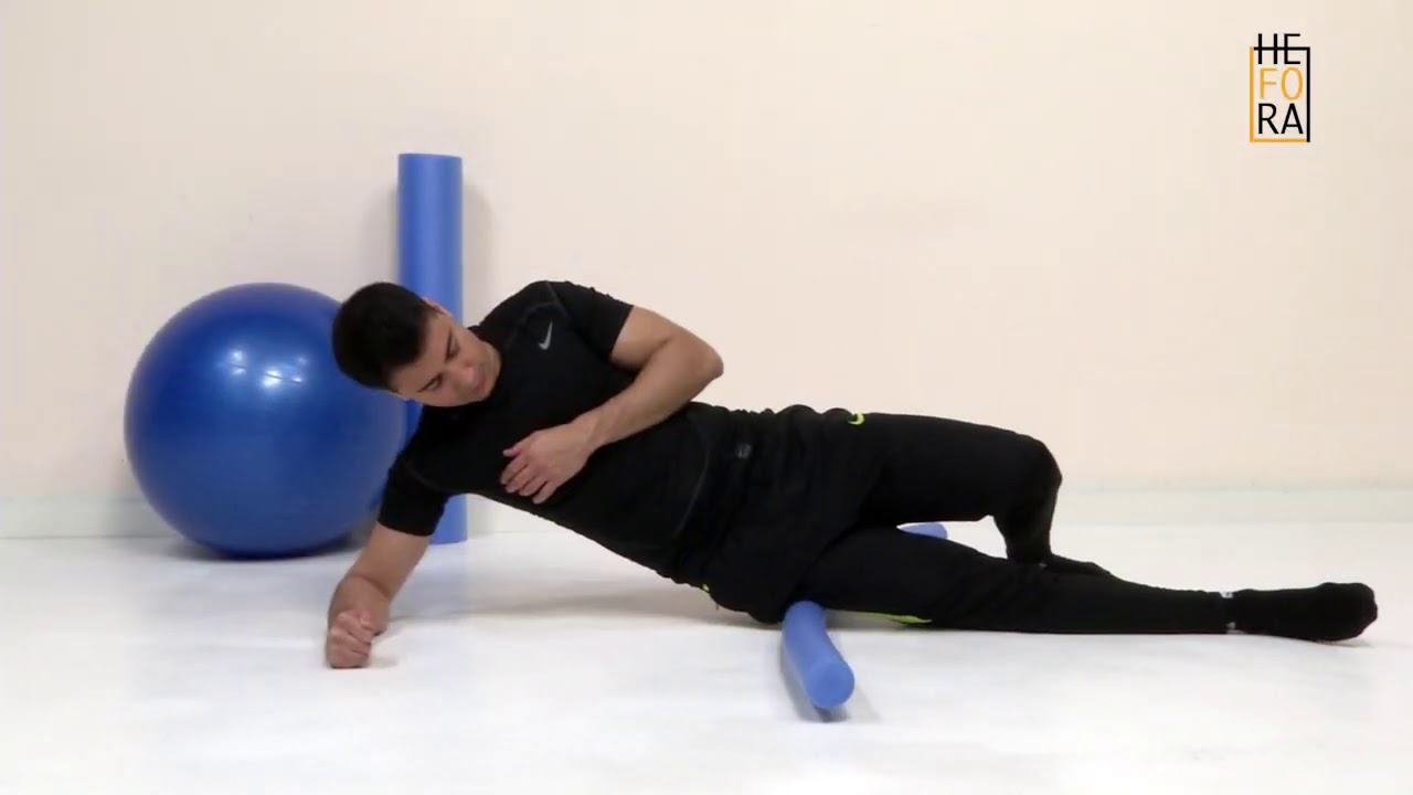 Self-massage tensor fascia latae muscle - YouTube