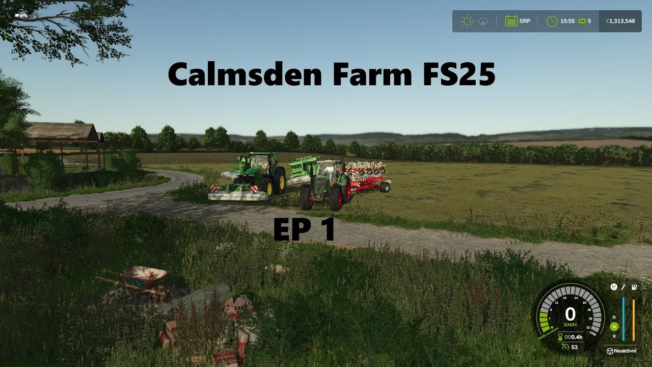 STARTING Calmsden Farm FS25 Timelapse Farming Simulator 25 Ep 1 - YouTube