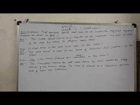 Class 10 English chapter 1 Question answer part 1 - YouTube