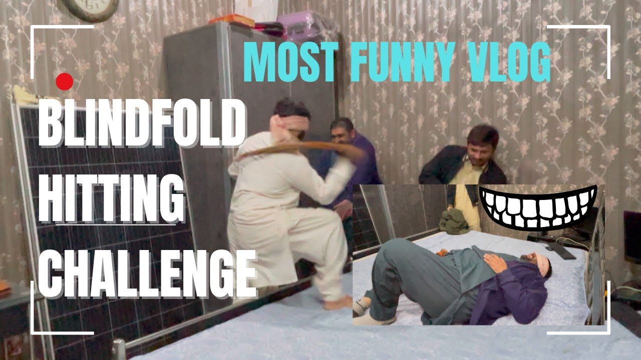 Blindfold | Blindfold Hitting Game | Challenge Game | Funny Vlog - YouTube